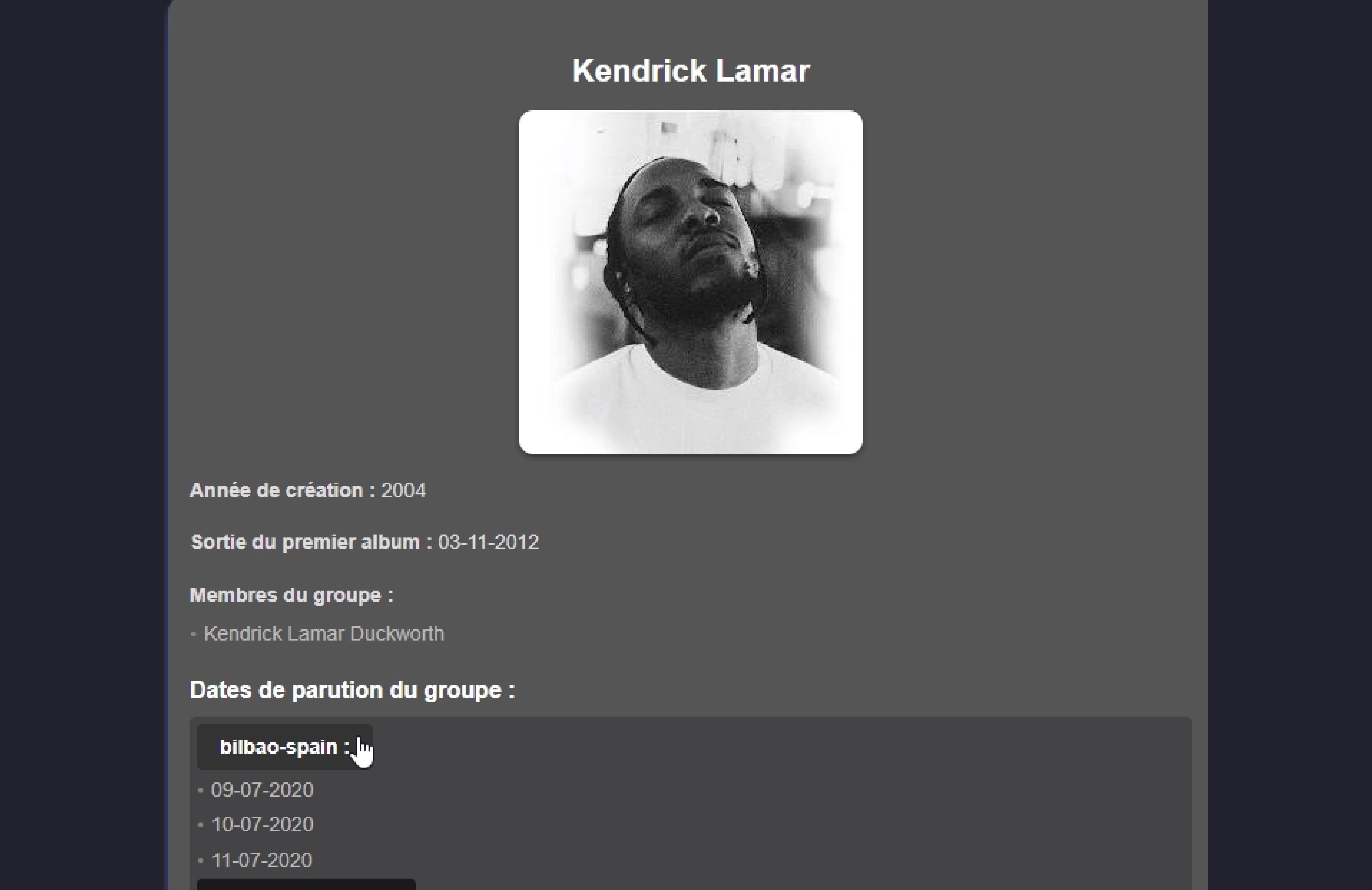 Groupie Tracker : création d’une application web de A à Z | Ynov