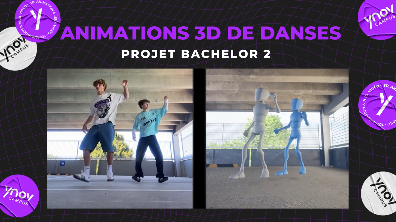 Projet Bachelor 2e année 3D & Jeux - Vidéo - Animations 3D de danses