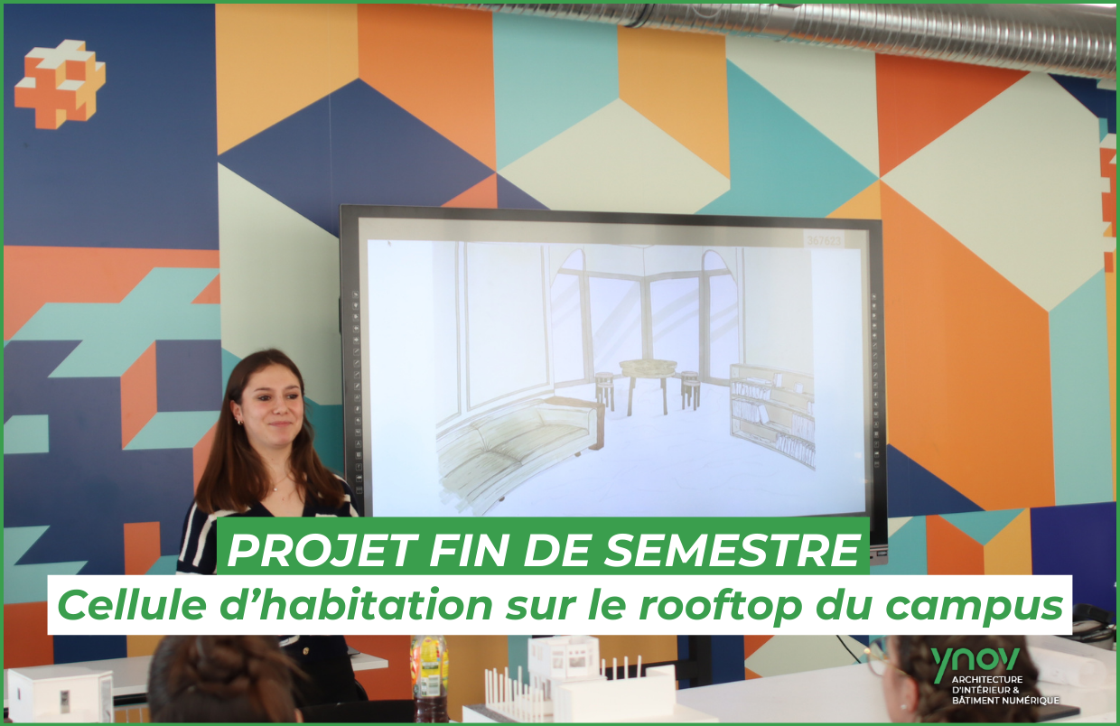 Projet de fin de semestre première année : Concevoir une cellule d'habitation sur le toit du campus